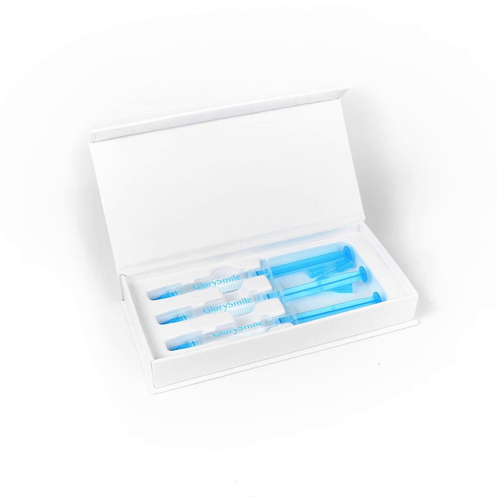 Three 3ml teeth whitening gel syringes refill kit New PAP + ,CP,HP Different type ingredient ...