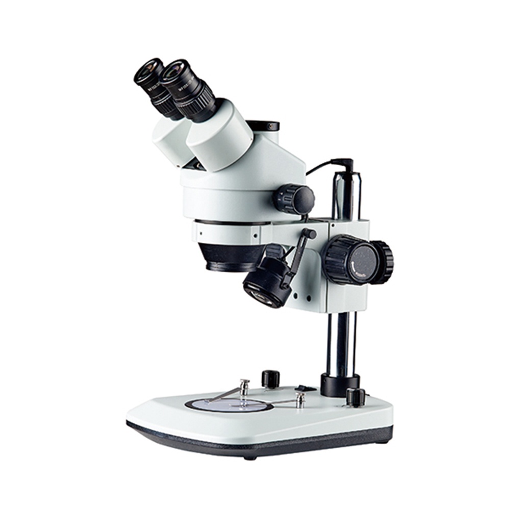 Professional Pole Stand Trinocular stereo microscope hd up and bottom ...