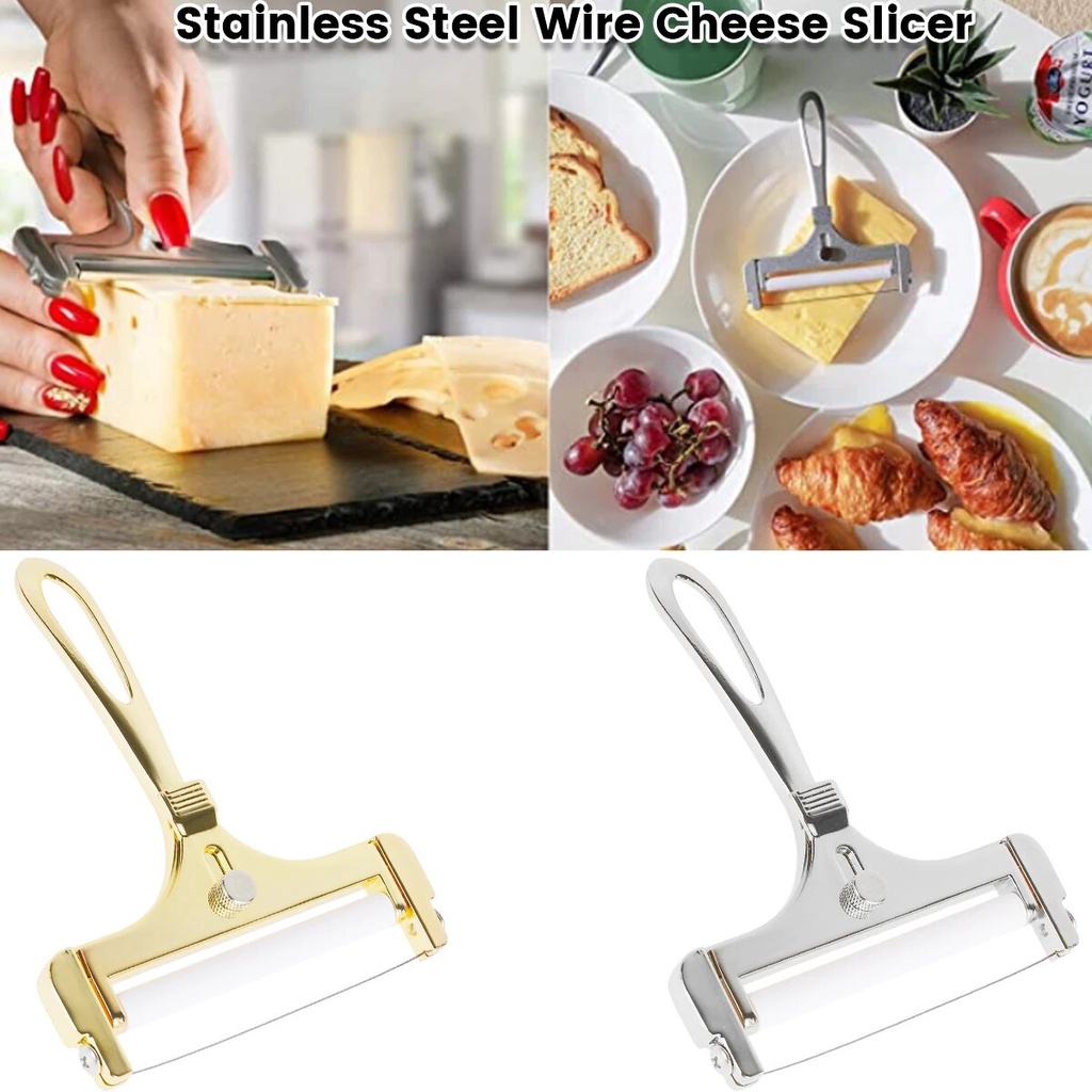 Wire Cheese Slicer Stainless Steel Thickness Adjustable Wire Cheese ...