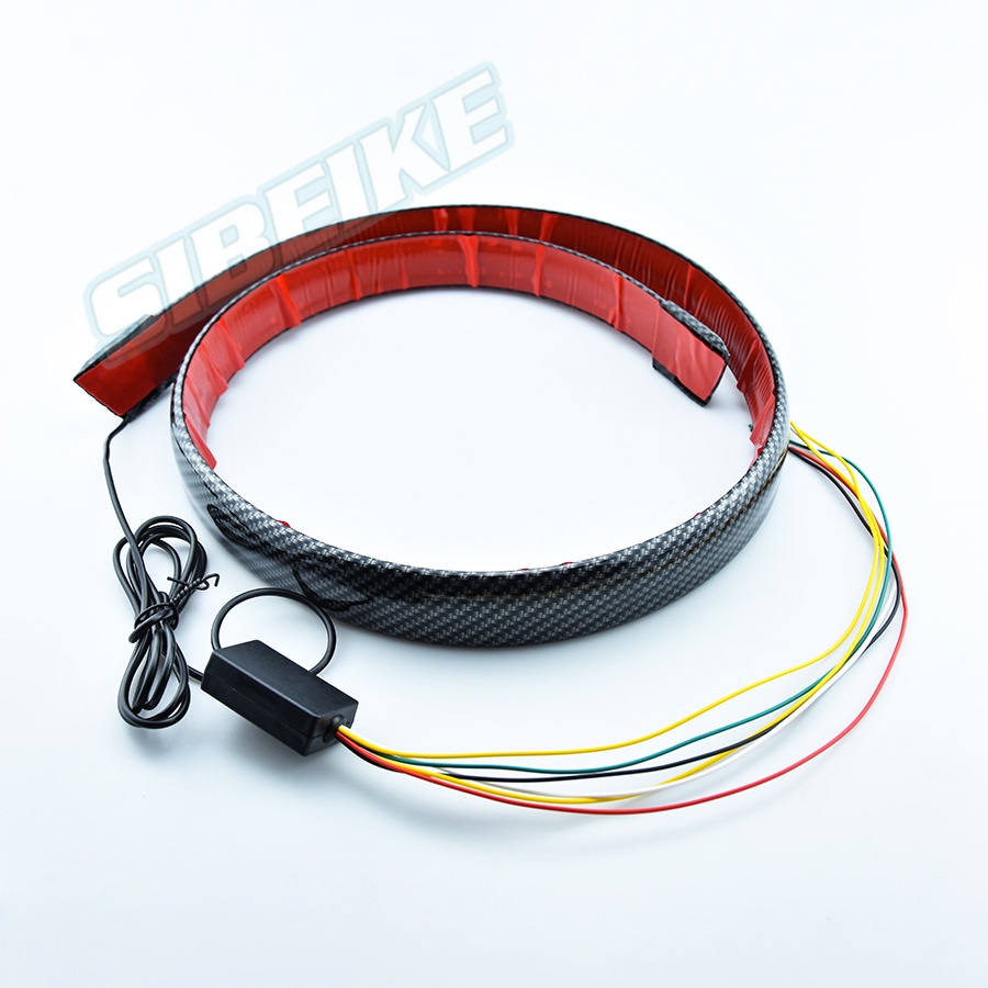 Universal Car Available Roof Spoiler With Led Rainbow/Red Car Tail ...