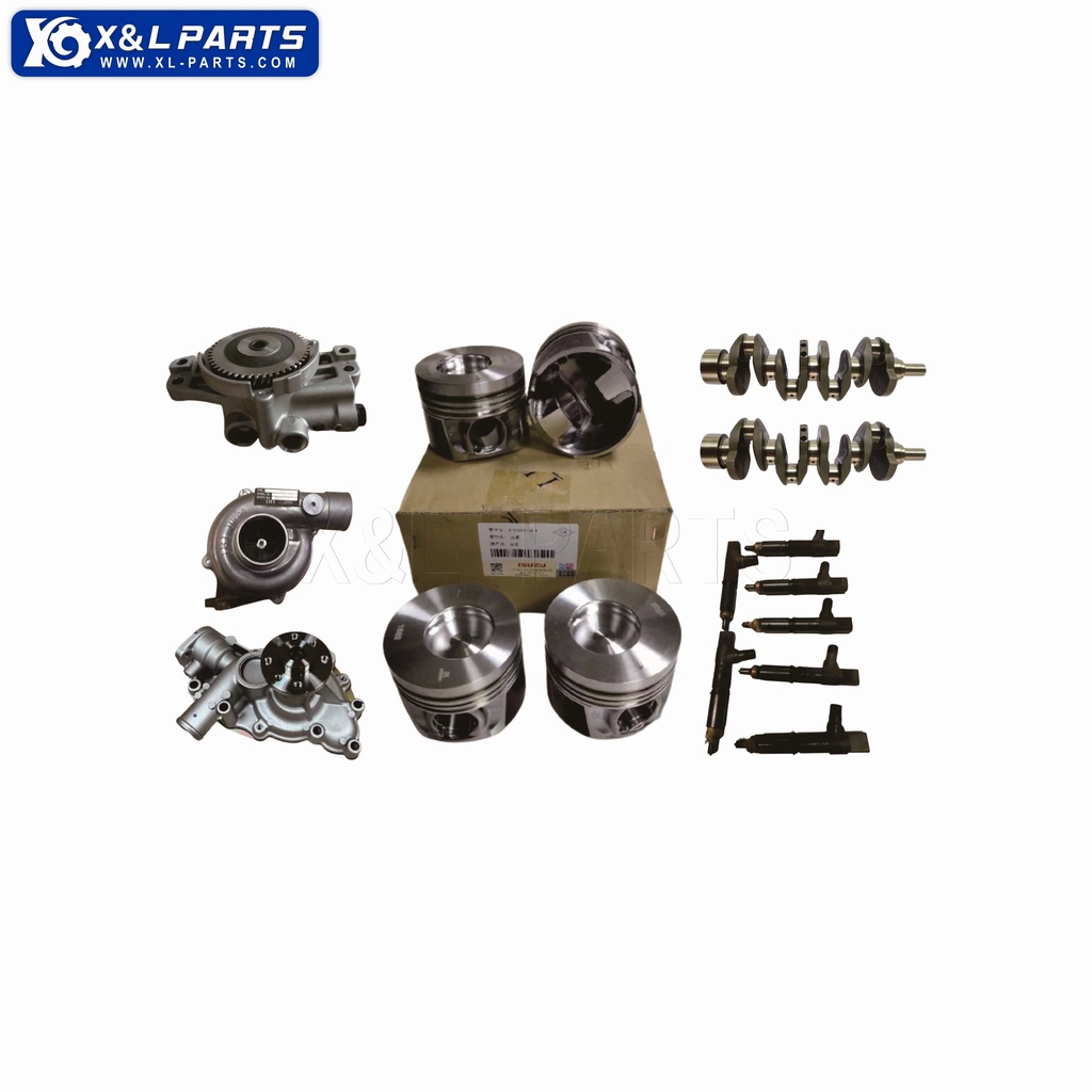 Isuzu 4LE2 Engine Accessories Piston injector Crankshaft Water pump Oil ...