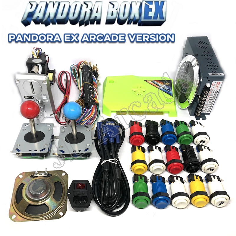 ≈FHD 1080P Diy Arcade Game Kit Pandora Box EX 8 Way Sanwa Arcade ...