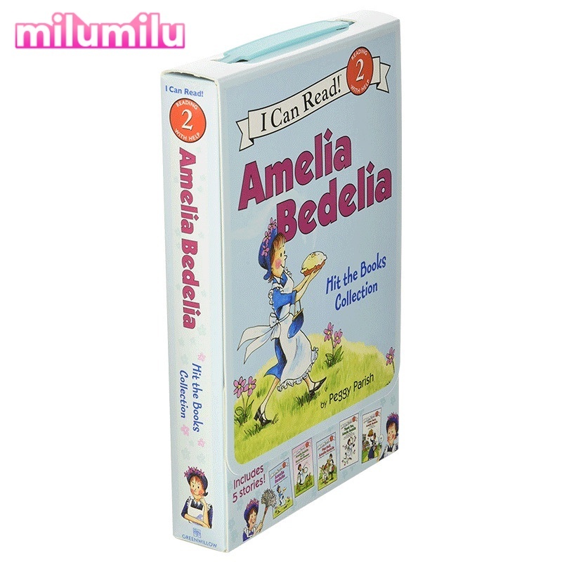 Milu Amelia Bedelia I Can Read Box Set Amelia Bedelia Hit The Books ...
