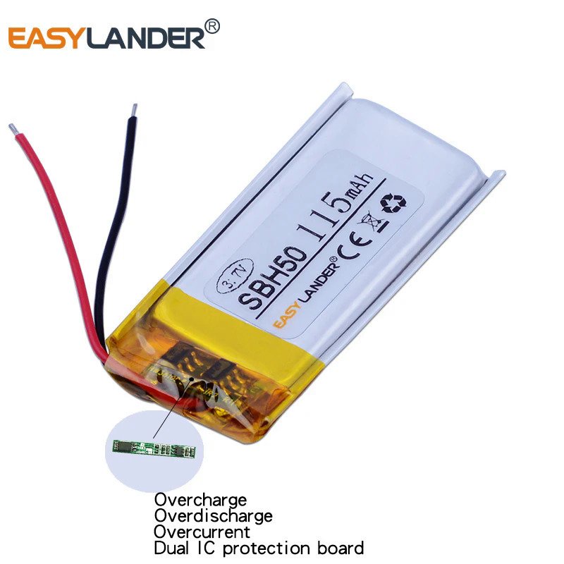 Newly launched Original Product Easylander replacement 3.7V 115mAh Li ...