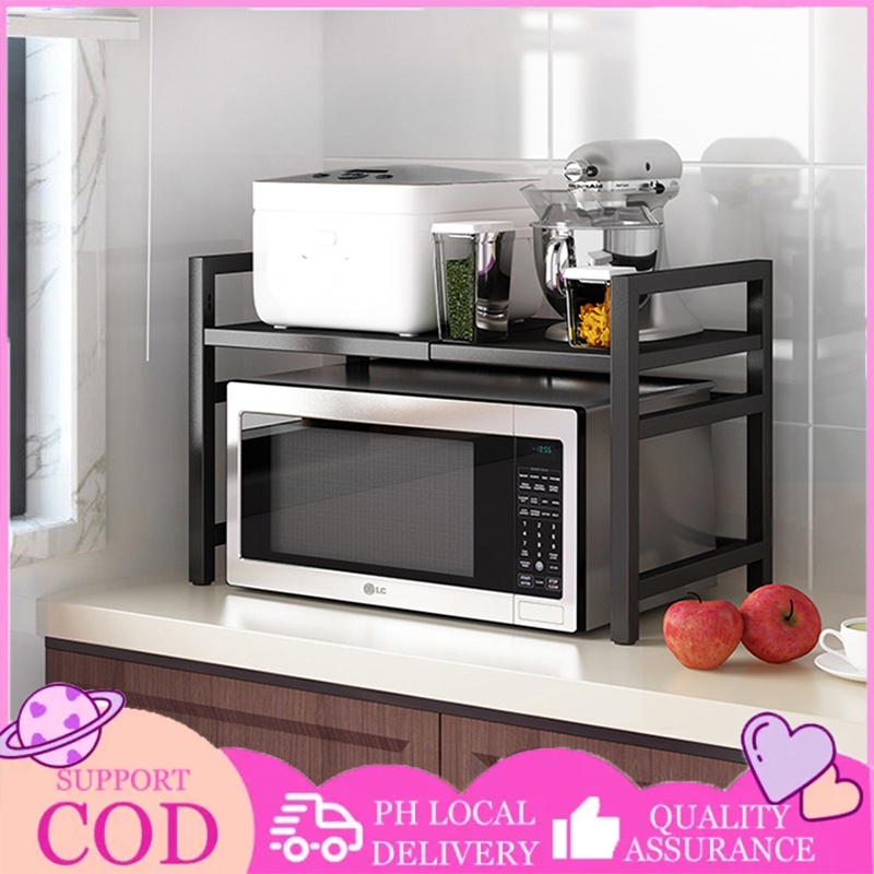 Kitchen Organizer Microwave Oven Stand Rack With Cabinet Expandable And