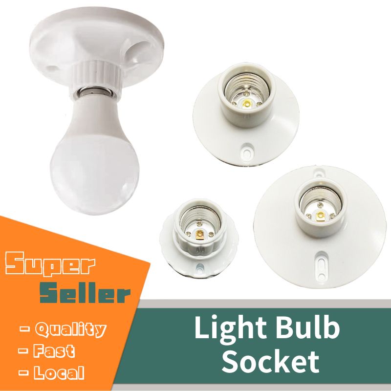 E27 Ceiling Receptacle Light Bulb Socket Standard Sizes/C15003 | Shopee ...