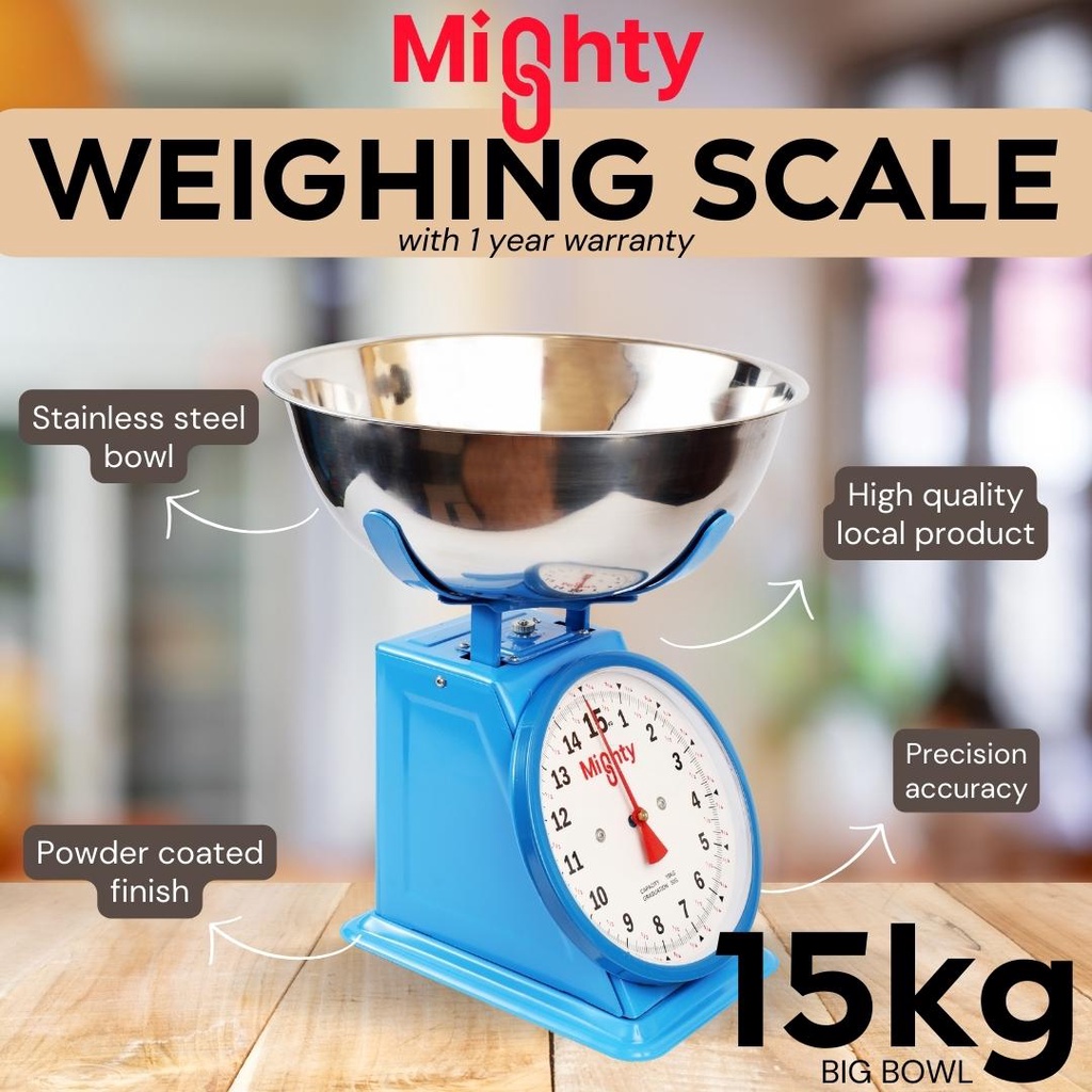 2024 Mighty Weighing Scale 15 kilograms BIG BOWL Timbangan 15 kilo BIG ...