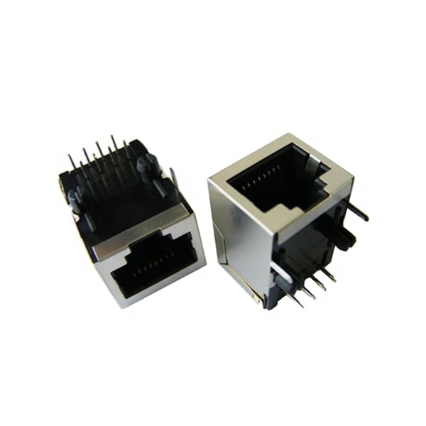 Factory 10 Pin Female 1000Base-TX Single Port (1X1) Tab-Down RJ45 ...