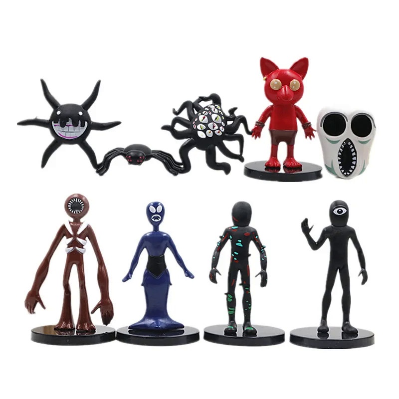 9 Pcs/Set Monster Alien Escape From Doors Gate Figure Horror Games 6 ...