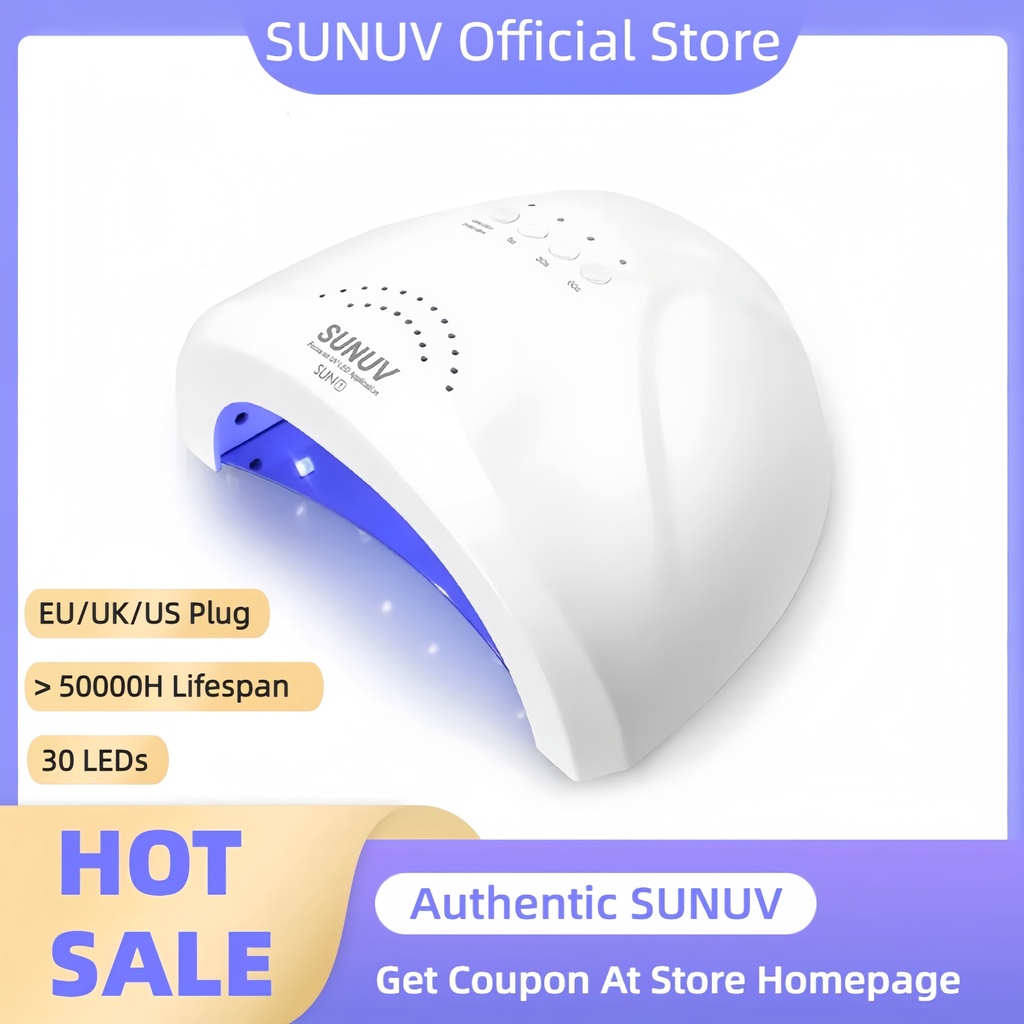 SUNUV Sunone 48W Professional Nail Lampe LED Manicure UV Lamp Nail ...