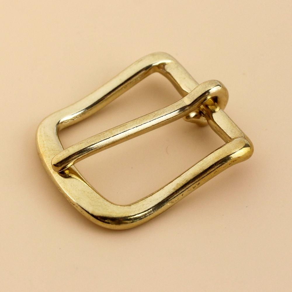 Solid Brass Belt Buckle End Bar Heel bar Buckle Single Pin Belt Half Buckle For Leather Craft ...