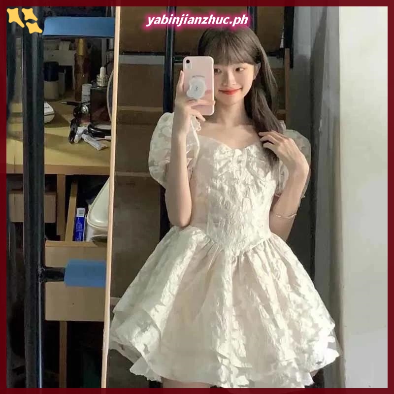 Elegant White Dress For Woman Korean Summer Dress Plus Size Graduation ...