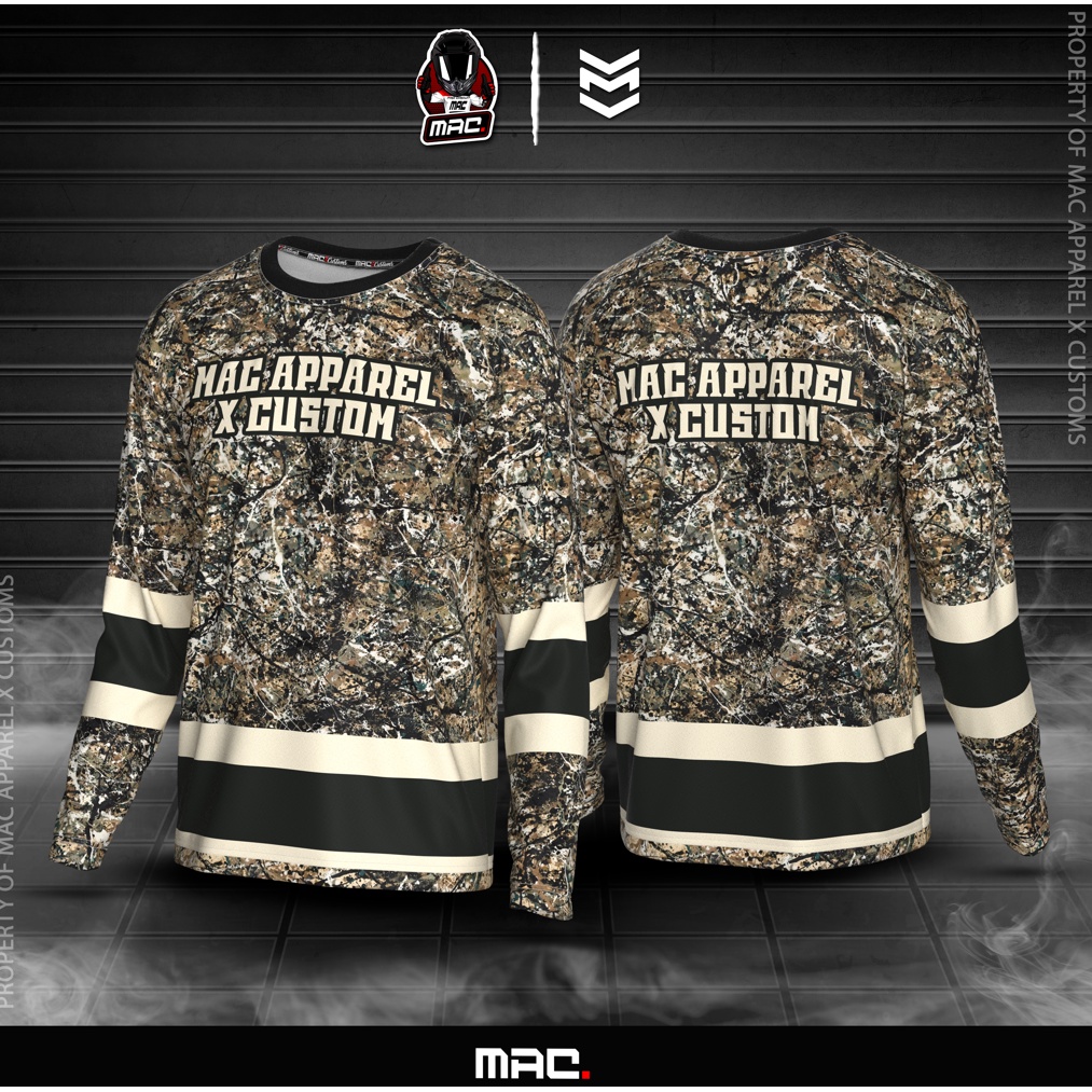 MAC CUSTOMS Riding Jersey N001 Full Sublimation Long Sleeve Aircool ...