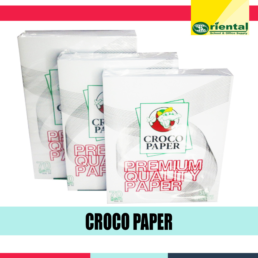 Croco Copy Paper Sub 20 70 gsm Bond paper Short Letter Size and Long ...