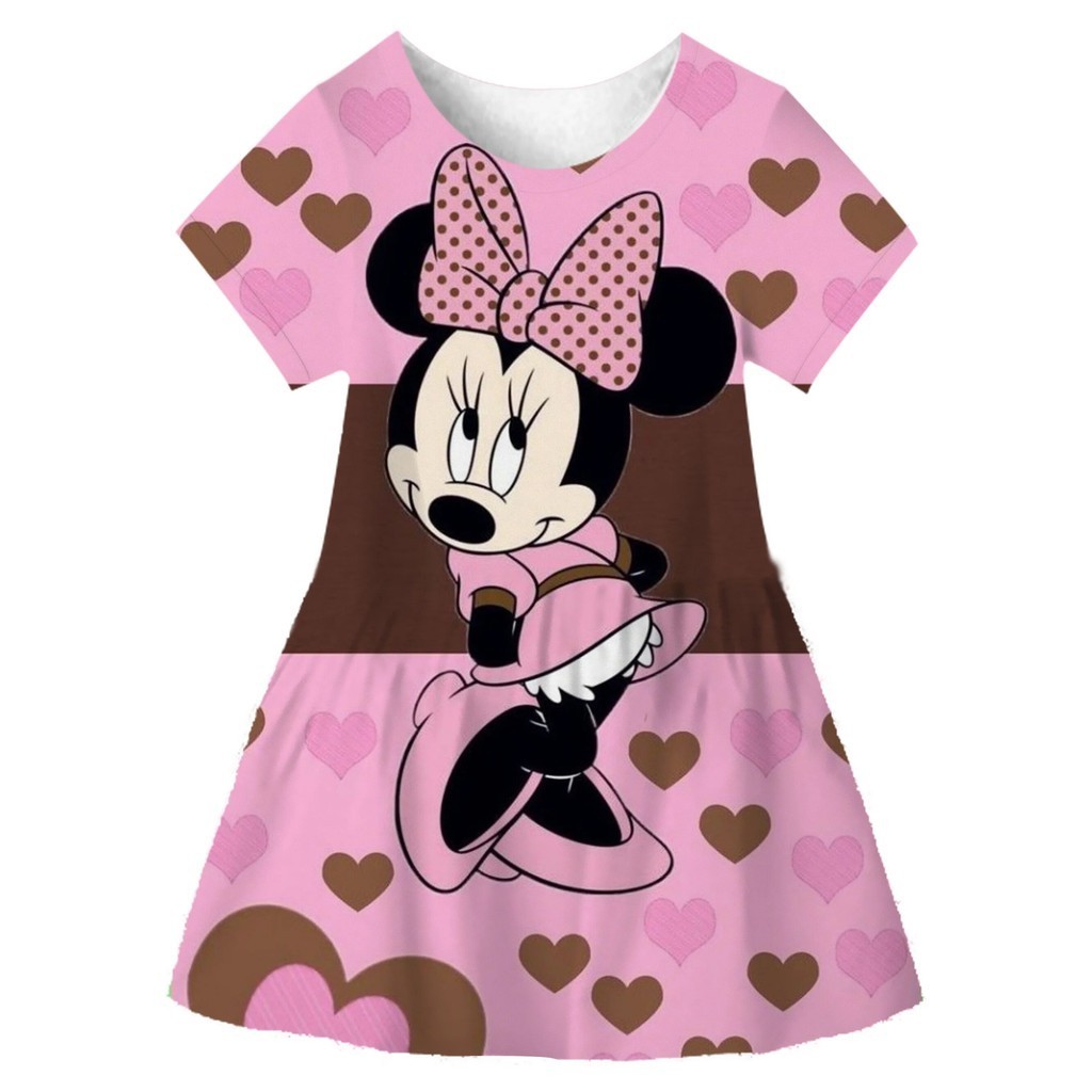 Mickey Mouse Girls Cosplay Cartoon Costumes Minnie Dress Kids Summer ...