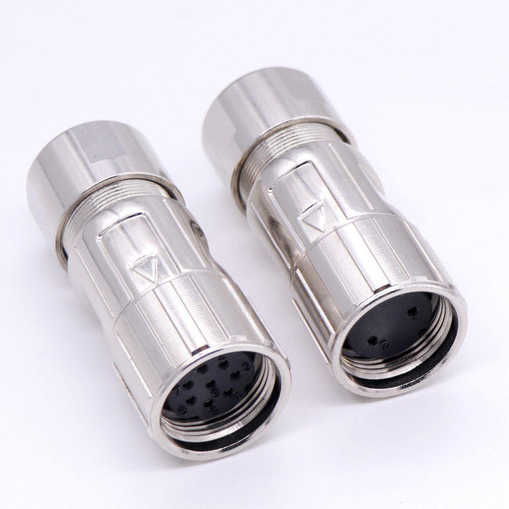 ip67 connector m17 circular waterproof 3 4 5 pin sensor male female ...