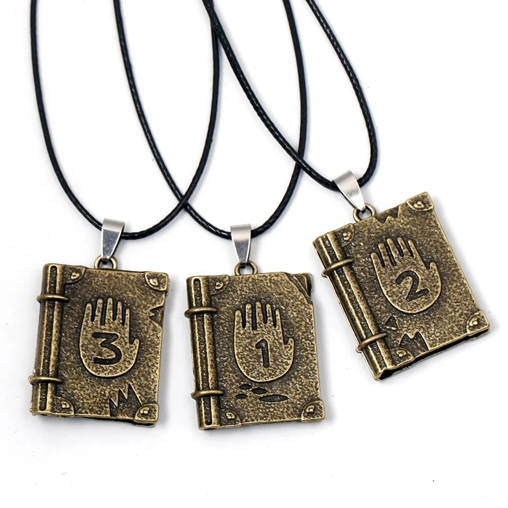Anime Gravitys Falls Bill Cipher Dipper Diary Journal Pendant Necklace ...