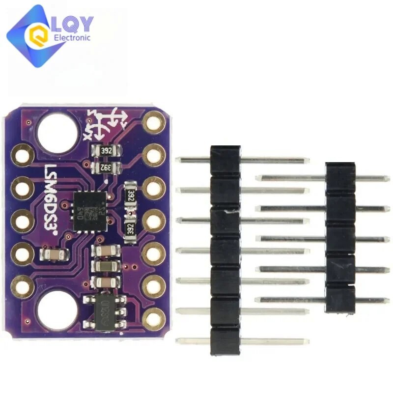 ⚡lqy Gy Lsm6ds3 Accelerometer Gyro Embedded Digital Temperature Sensor Board Spi Iic I2c Interfa