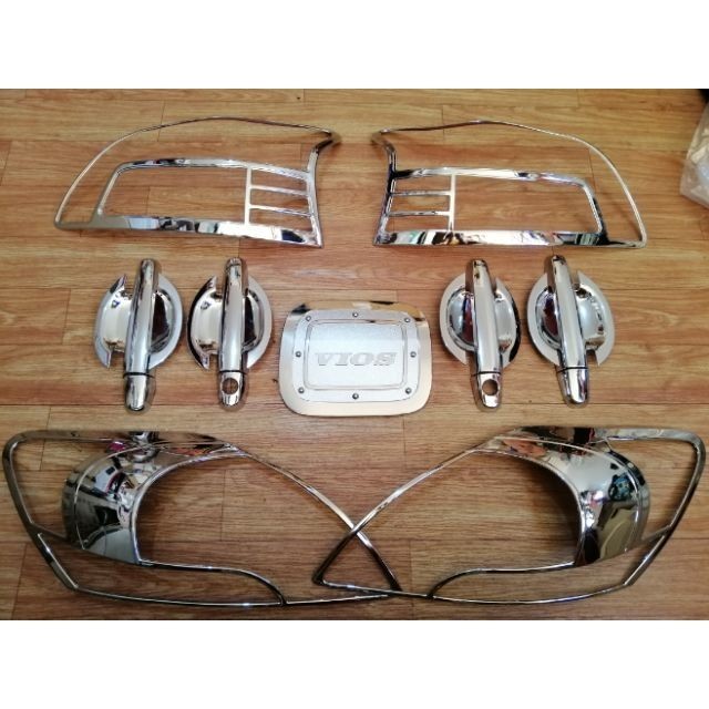 Toyota Vios 2008 to 2009 GEN 2 Batman Combo Chrome Set | Shopee Philippines