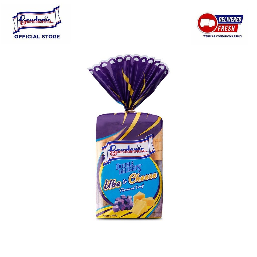 Gardenia Double Delights Ube & Cheese Loaf 400g | Shopee Philippines Gardenia Double Delights Ube & Cheese Loaf 400g | Shopee Philippines