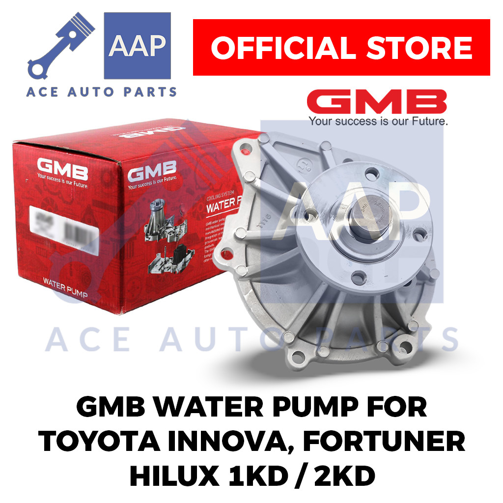 GMB Water Pump for Toyota Innova, Fortuner, Hilux 1KD/2KD | Shopee ...