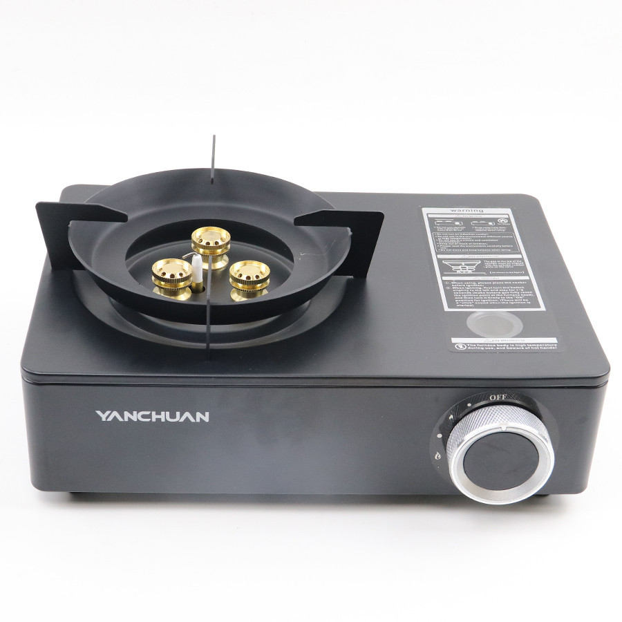 Portable Mini Camping Gas Stove with Single Propane Butane Burner Cast ...