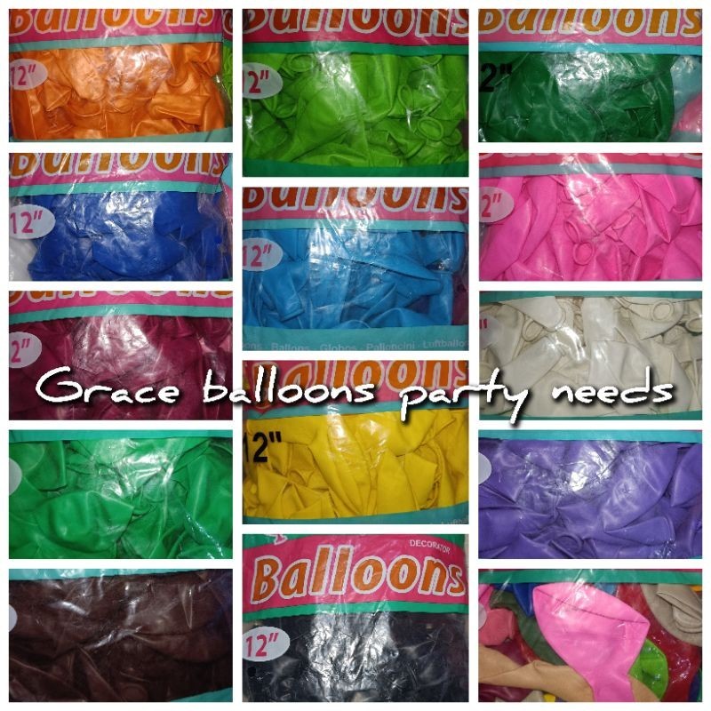 ORDINARY BALLOONS (100pcs) | Shopee Philippines