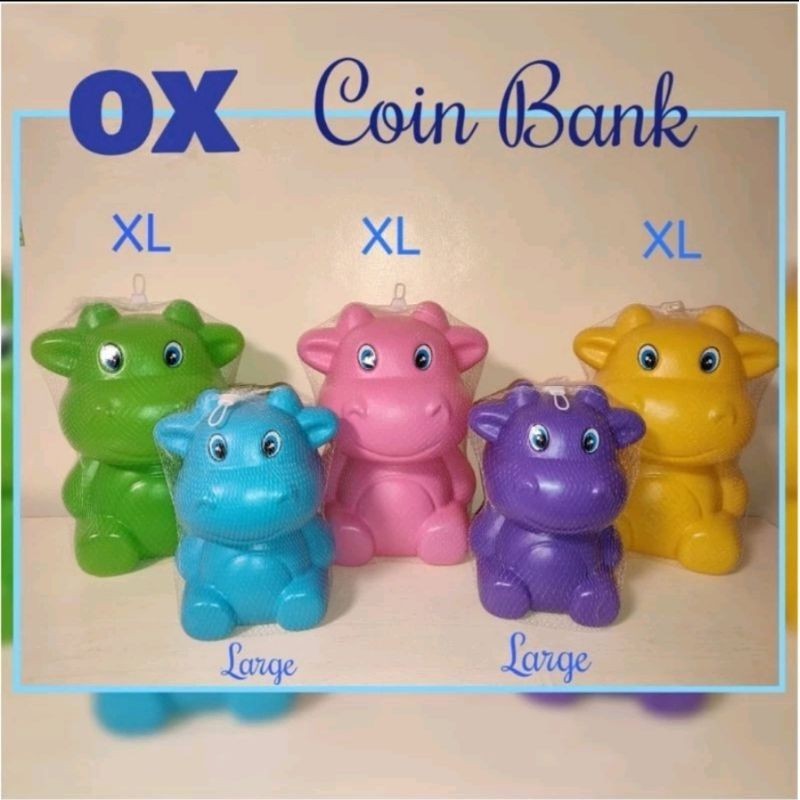 XTRA LARGE - OX Cute Coin Bank (Alkansya) | Shopee Philippines
