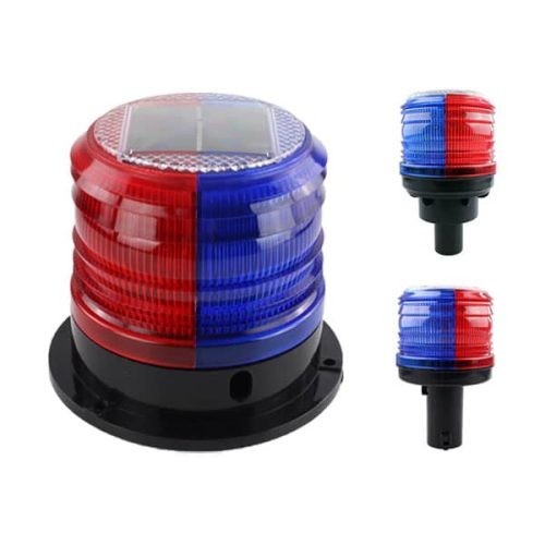 Solar Power LED traffic safety wireless strobe warning light beacon with magnetic base | Shopee ...