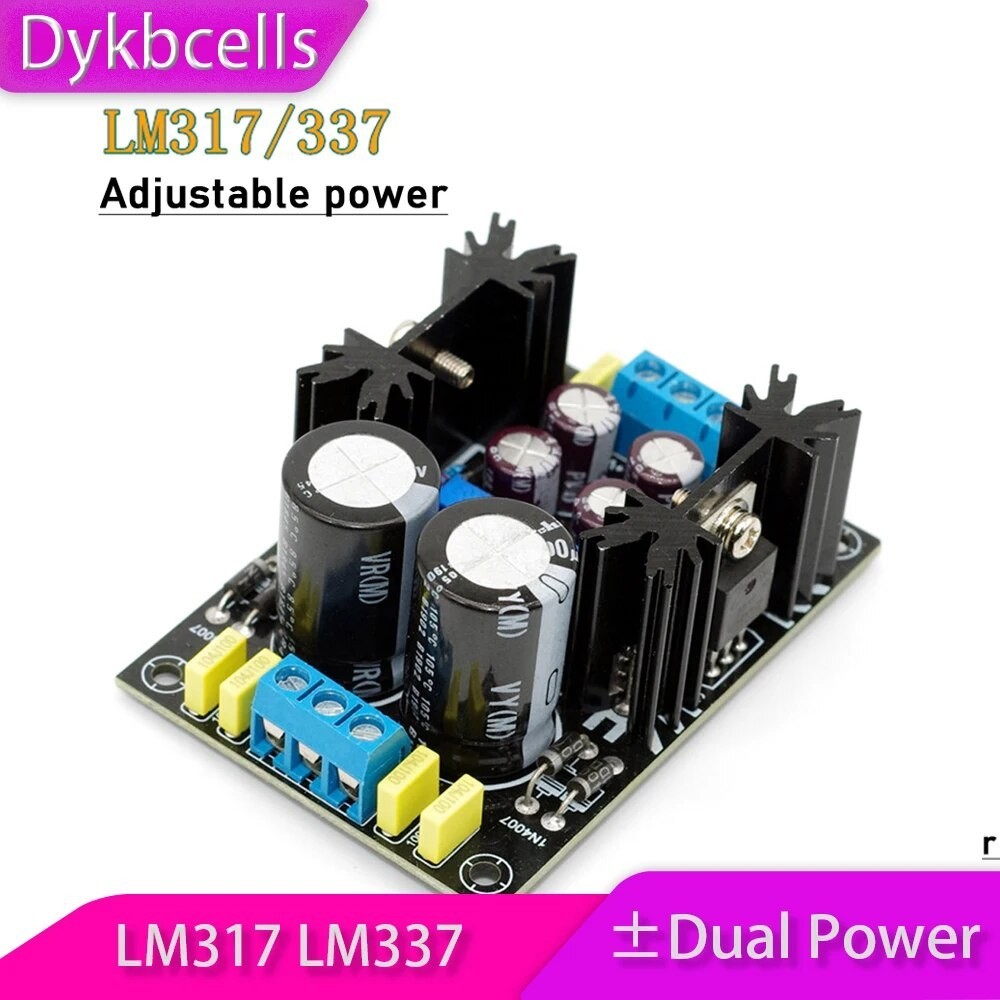 Dykbcells AC-DC LM317 LM337 Adjustable Voltage Regulator Power Supply ...