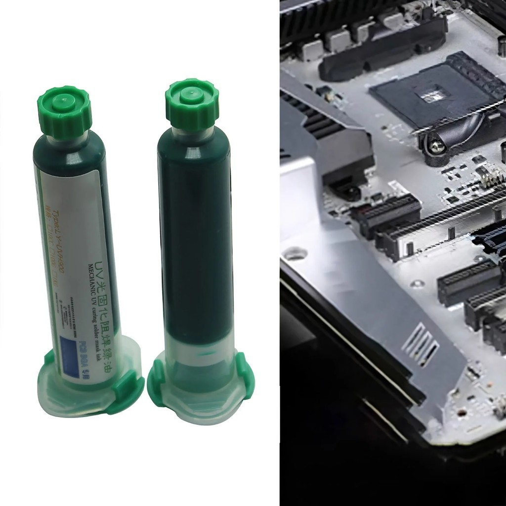 ☮10mL UV Curable Paint Practical PCB Solder Resist Oil Curing Solder ...