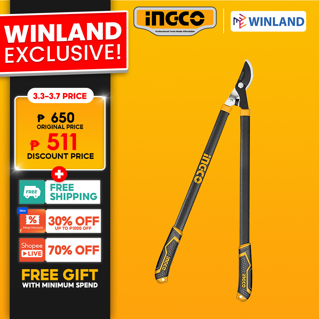 Ingco by Winland 71cm / 27inch Industrial Long LOPPER Pruning Shears ...