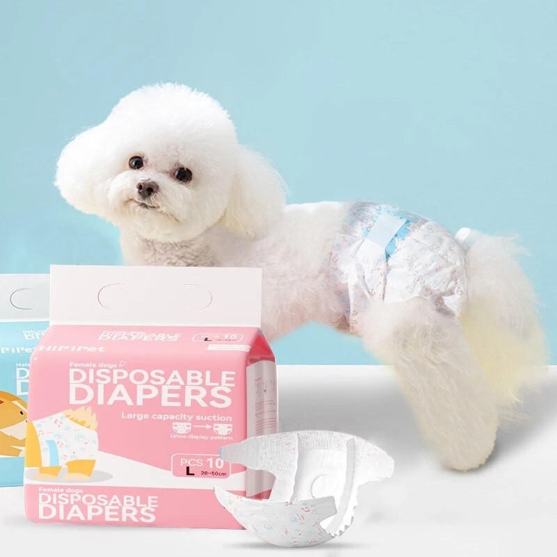 10PCS Dog Physiological Diapers Pants Male Female Disposable Sanitary ...