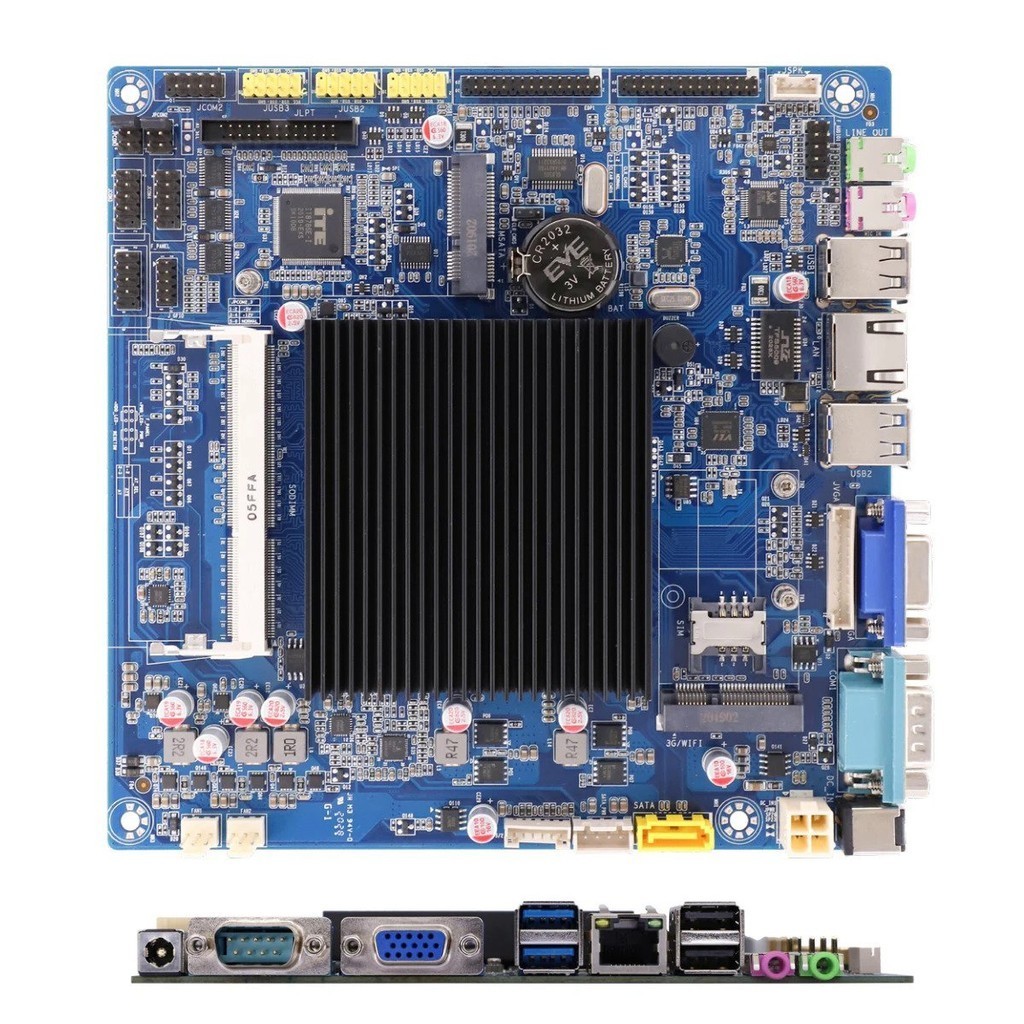 UAK0 C-eleron J1900 VGA DDR3 Computer Motherboard 17*17cm Industrial PC ...