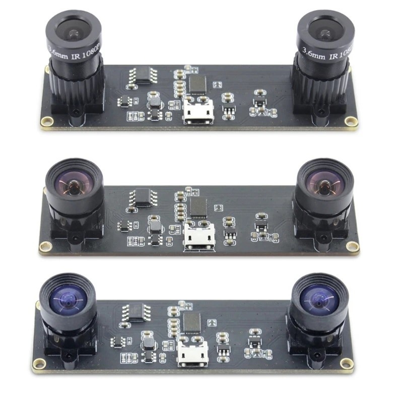 19e OV9732 USB Camera Module Double Lens Clear Face Recognition & Depth ...