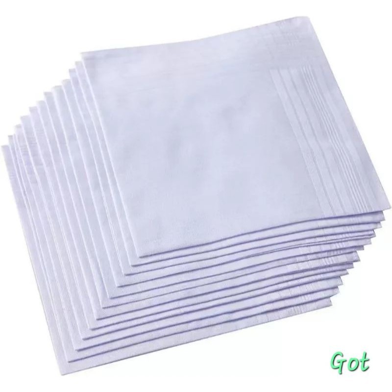 White Handkerchiefs Puting Panyo Unisex | Shopee Philippines