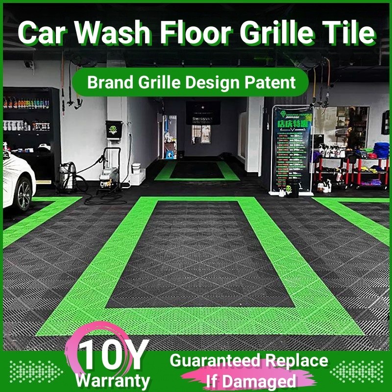 40x40 2CM Thickness Garage Floor Mats Car Wash Room Floor Mat Multi ...