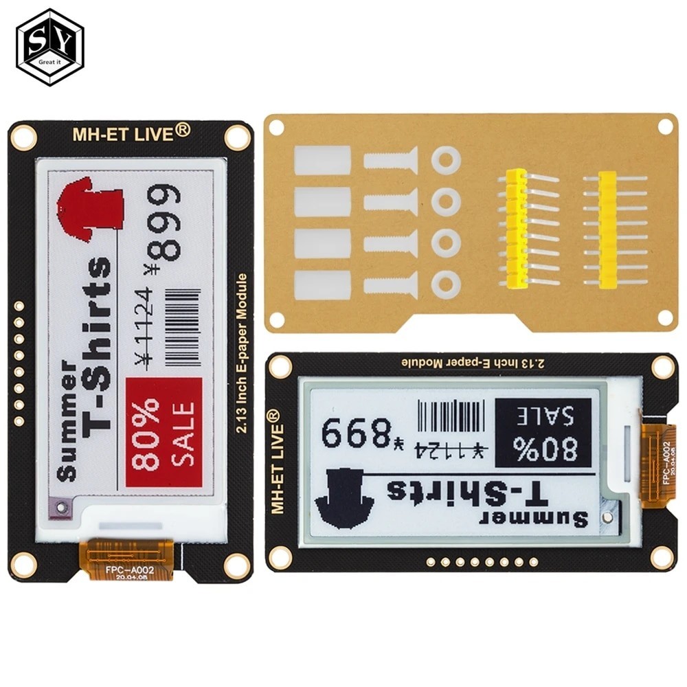 2 13 2 13 Inch Epaper Module E Paper E Ink Eink Display Screen Spi