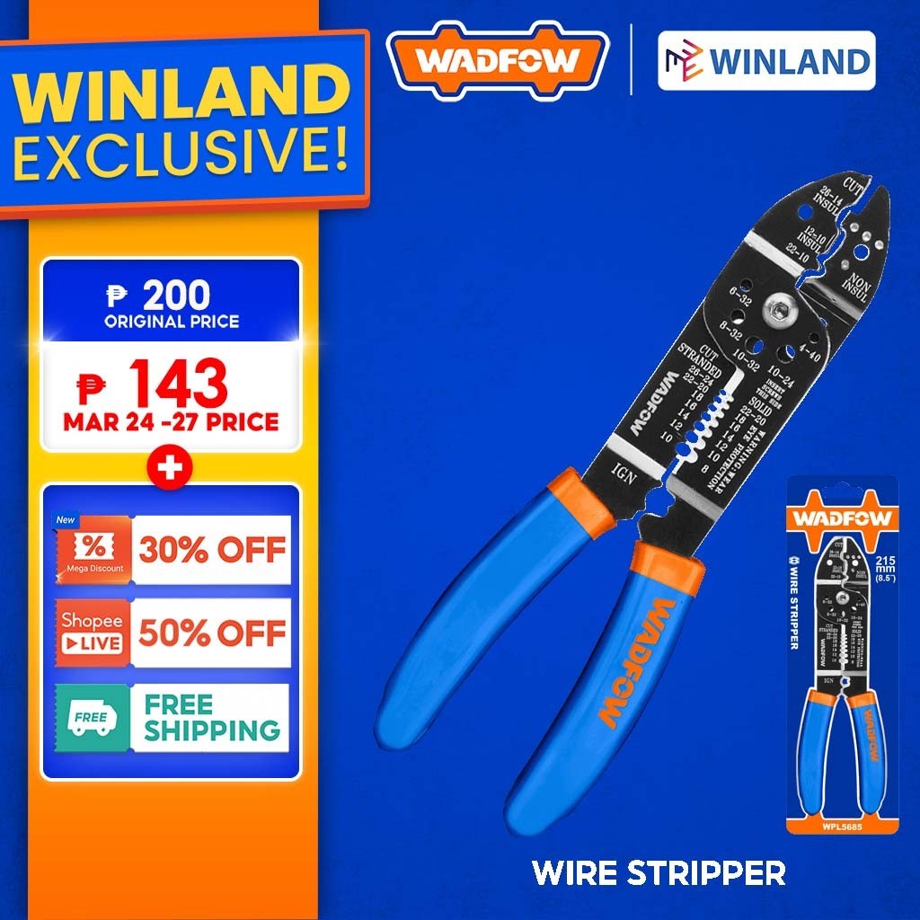 Wadfow by Winland Wire Stripper 8.5"/215mm With Sharp Edge For Cutting ...