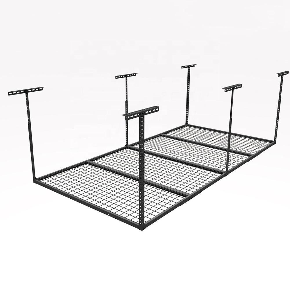 heavy duty home garage wall shelf system 96" overhead roof storage ...