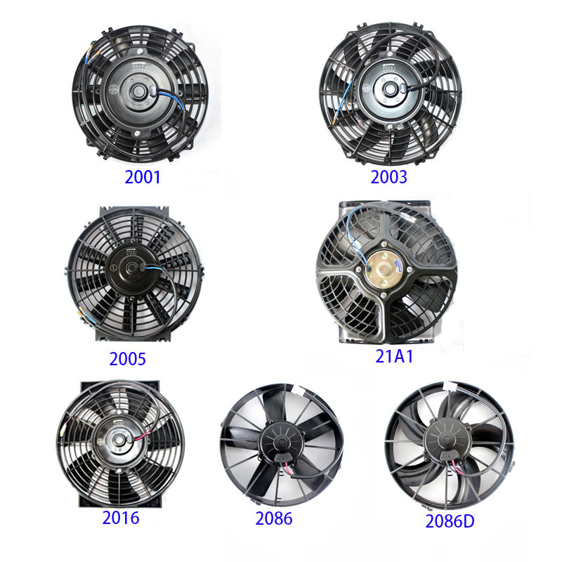 POKKA auto radiator fan 8'' 9'' 10'' 12''14'' inch straight curved fan ...