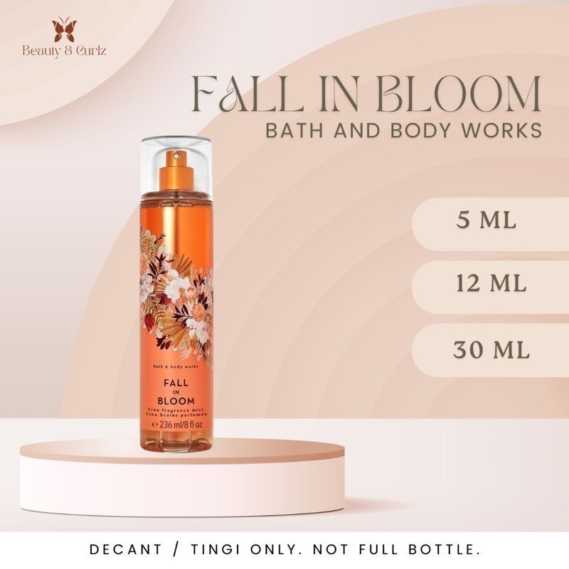 FALL IN BLOOM - Bath & Body 5 mL 10 mL & 30 mL | Shopee Philippines