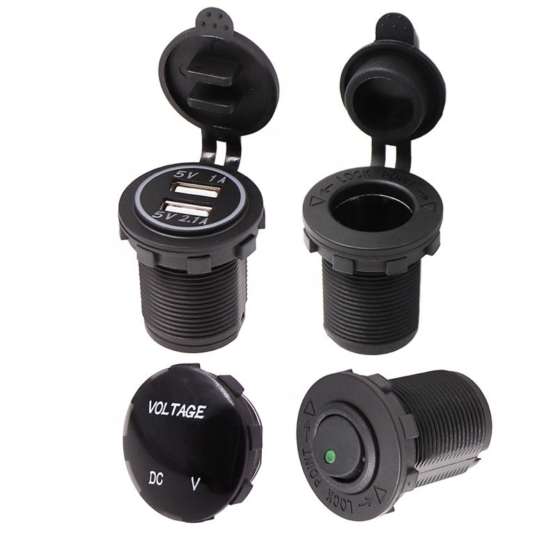 Boat Switch Panel Car Switch Panel Waterproof Digital Voltmeter Dual ...