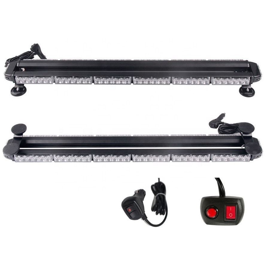 Magnet roof mount double side led lightbar led strobe bar light car ...
