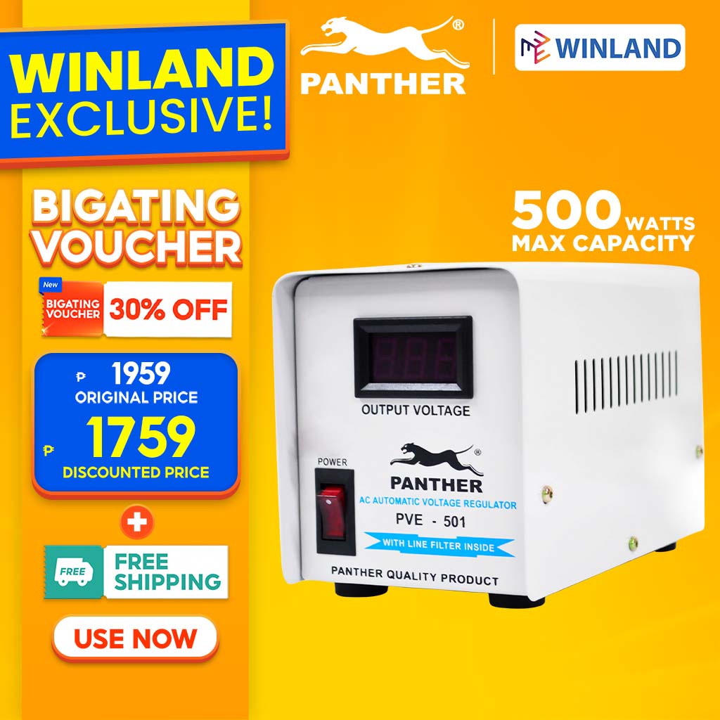 Panther by Winland PVE 501 AVR Relay Type, 220V AC Output, Automatic ...