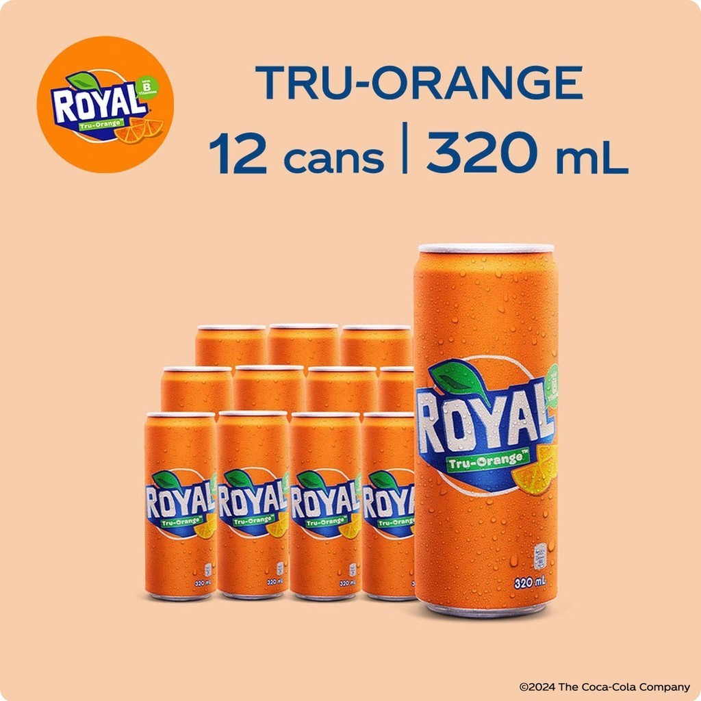 Royal Tru-Orange 320mL - Pack of 12 Cans | Shopee Philippines