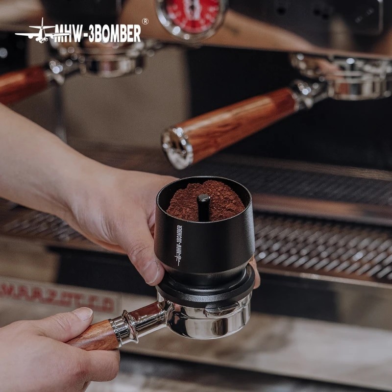 MHW-3BOMBER Coffee Dosing Funnel Aluminum Alloy Blind Shaker Fit 51-54 ...