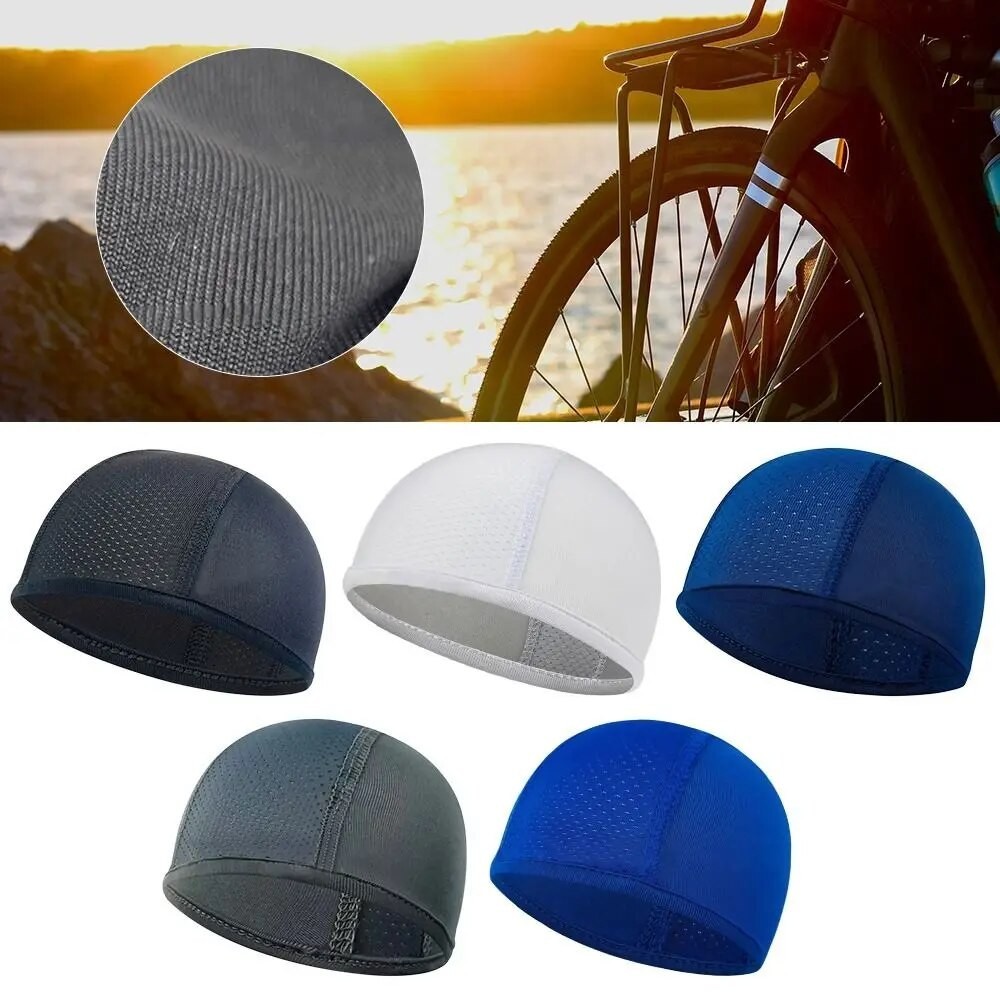 Dustproof Mesh Fabrics Summer Elastic Helmet Liner Cycling Hat Bicycle ...