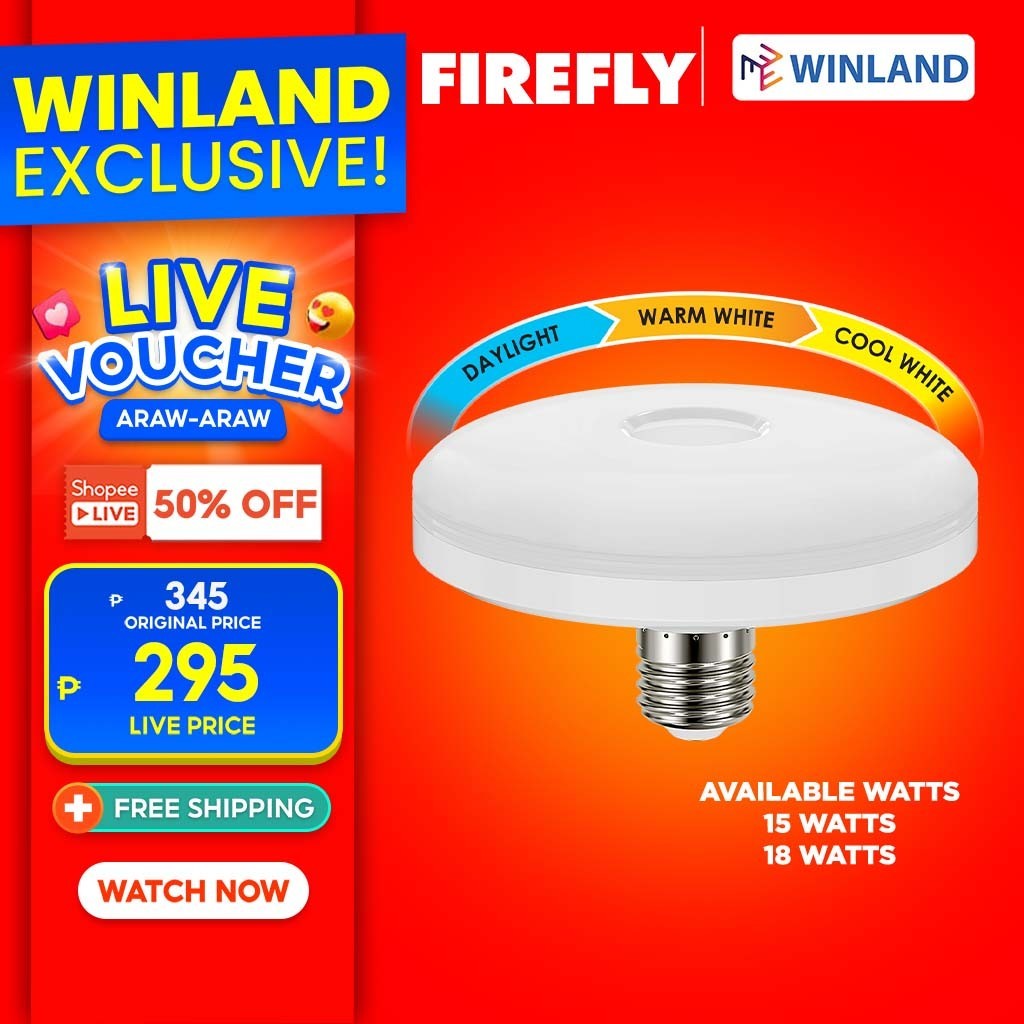 Firefly by Winland 3-Colors UFO LED Bulb Light Functional Basic Series ...
