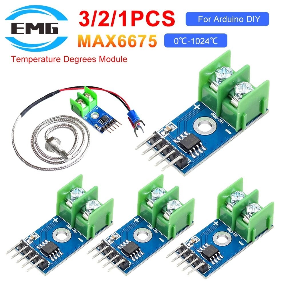 MAX6675 Temperature Sensor Board SPI Interface K Type Temperature Measurement Sensor Module ...
